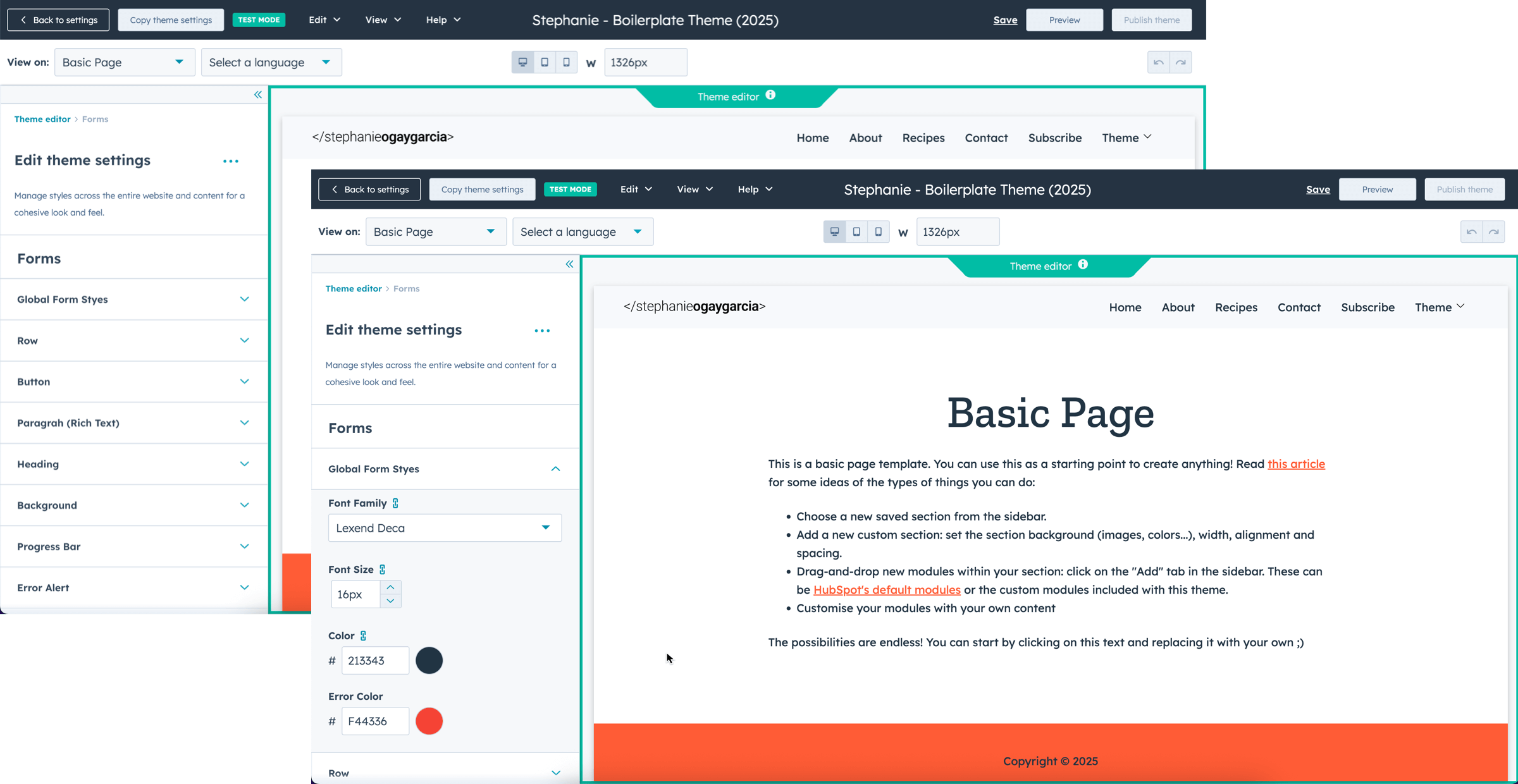 Overriding HubSpot's new forms styling from theme settings